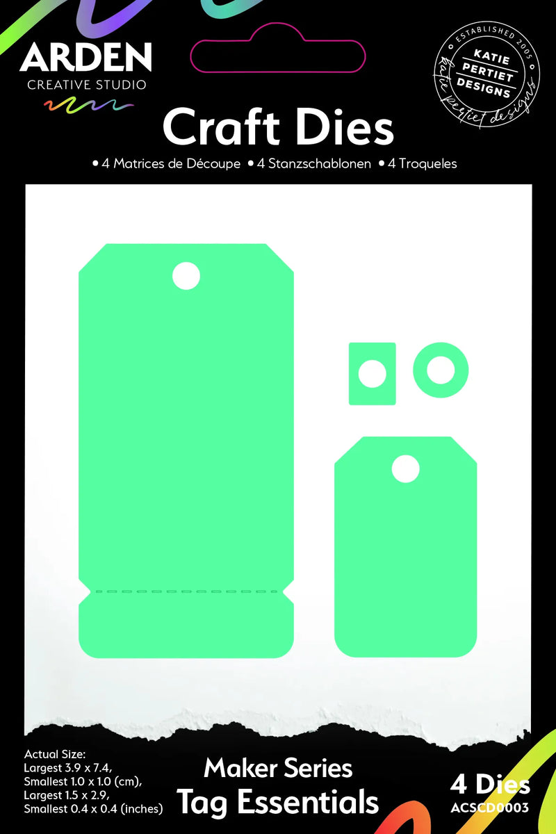 Arden Craft Dies - Hidden Creek - Tag Essentials | Paper Flourish