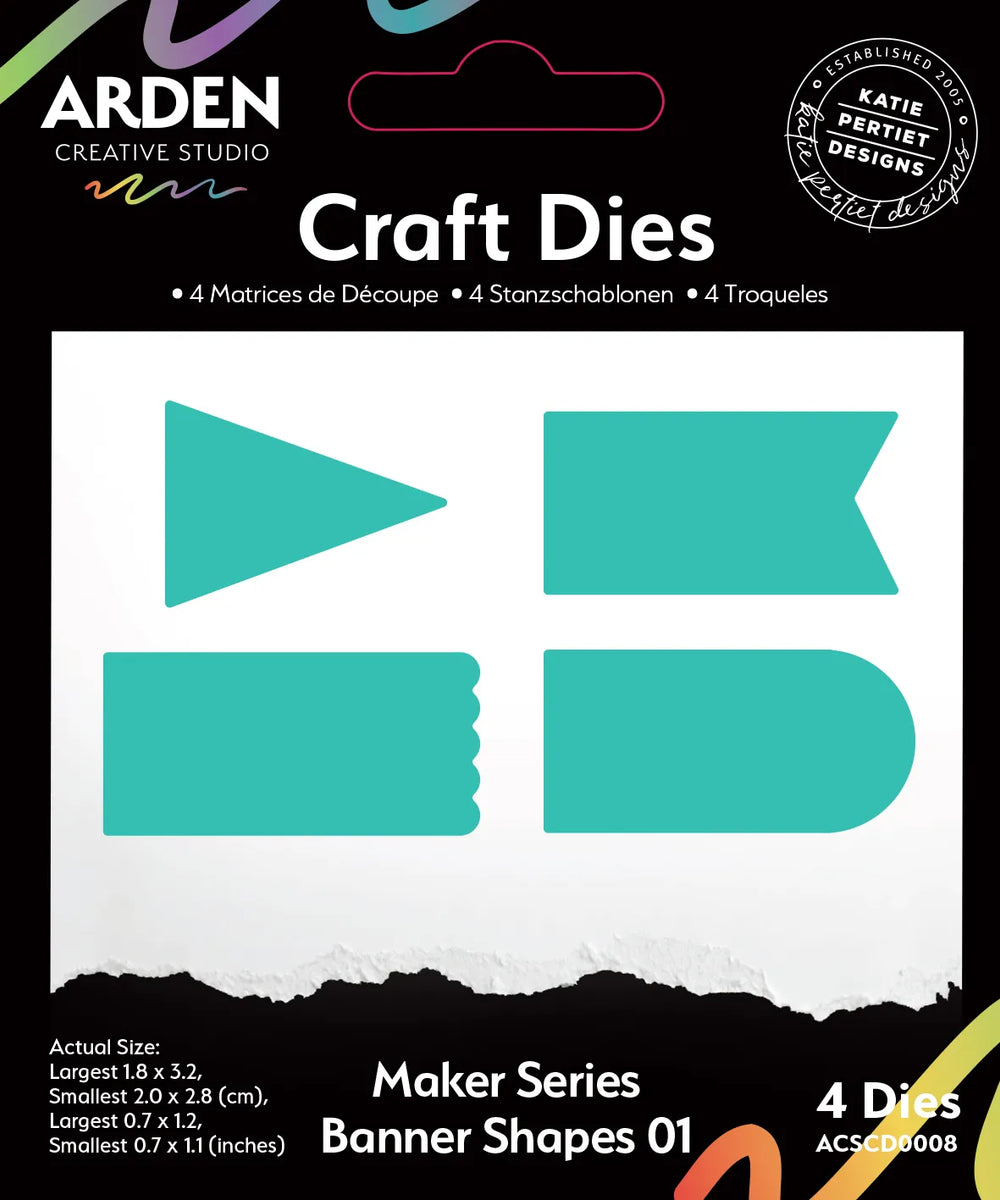 Arden Craft Dies - Maker Series - Banner Shape 01 | Paper Flourish