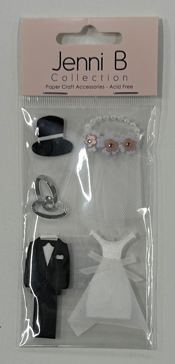 Jenni B Stickers - Bride-Groom | Paper Flourish