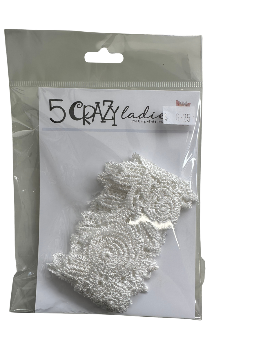 5 Crazy Ladies Lace - Roses | Paper Flourish