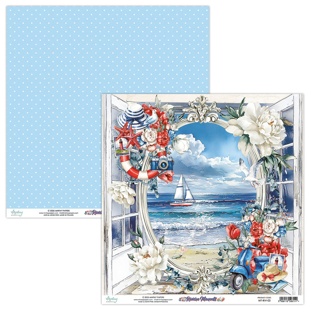 Mintay Paper Pack 12"x12" - Riviera Moments | Paper Flourish