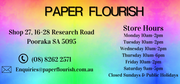 Paper Flourish | Paper Flourish | South Australia's largest papercraft ...