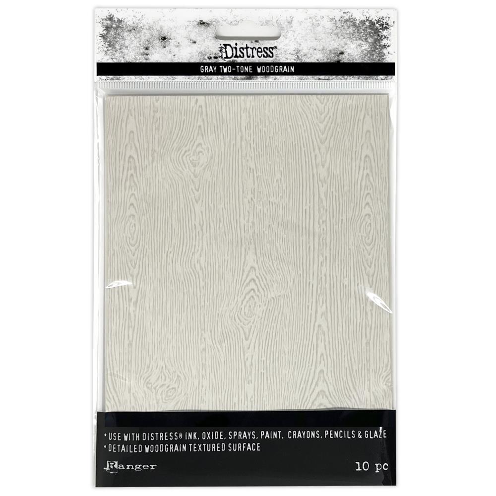 Tim Holtz Distress - Woodgrain Cardstock Gray Two Tone | Paper Flourish
