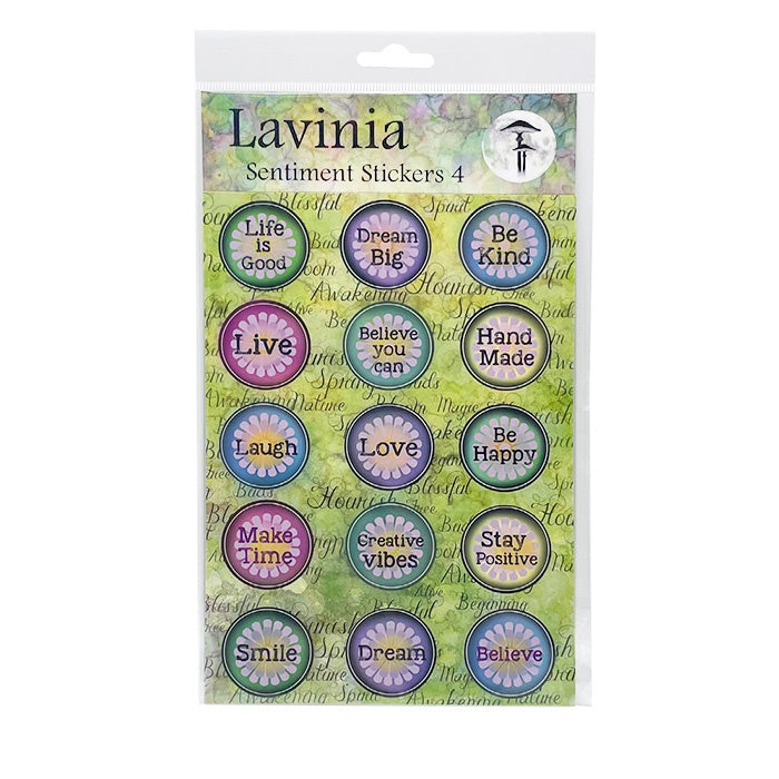 Lavinia Sentiment Stickers- Set 4 Life Word Collection | Paper Flourish