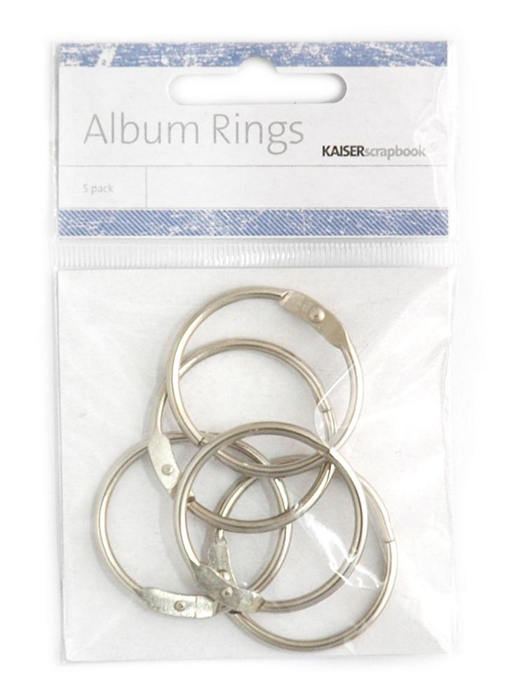 Kaiser Album Rings - Silver 3.5cm | Paper Flourish