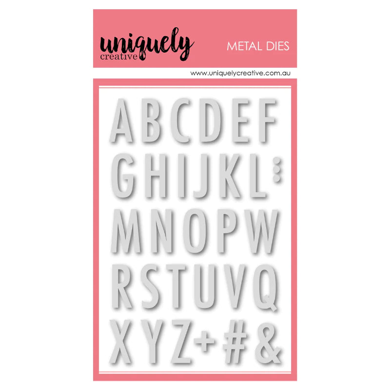 Uniquely Creative Die Set - Tall Uppercase Alpha | Paper Flourish